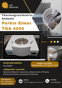 Thermogravimetric Analysis (TGA) Facility – Science and Technology Cell